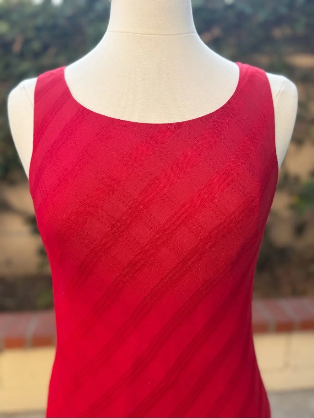 LOFT | Dresses | Loft Ann Taylor Sleeveless Cherry Red Midi Dress ...